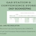Gas Station Bookkeeping Spreadsheet: Income, Expense, Fuel, Card ...