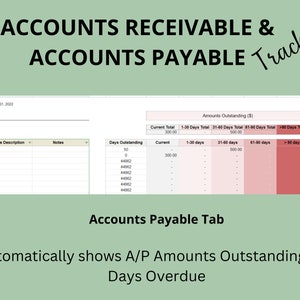 Accounts Receivable Payable Tracker: Automatic Aging Reports (google ...
