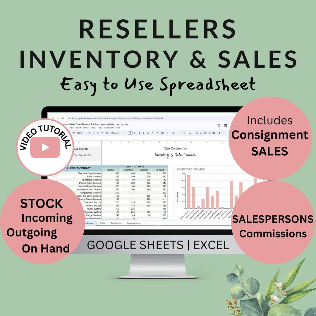 Resellers Easy Inventory Sales Purchases Tracking | Salesperson ...