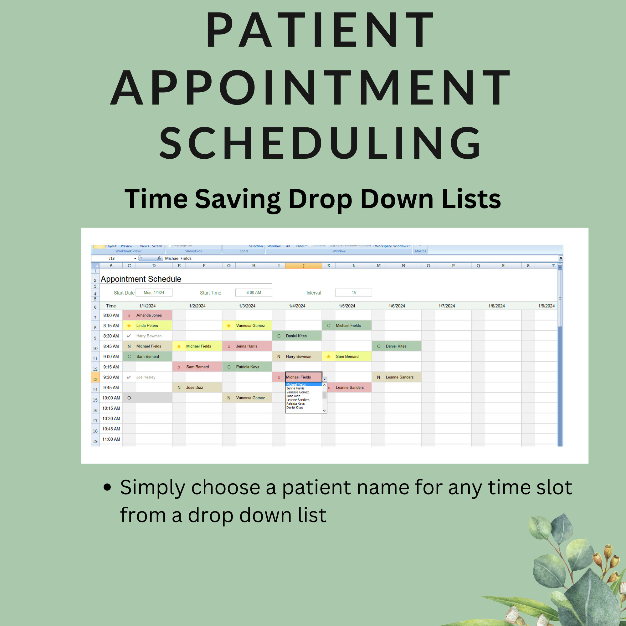 Patient Appointment Scheduling Template Clinic Medical Office - Any ...