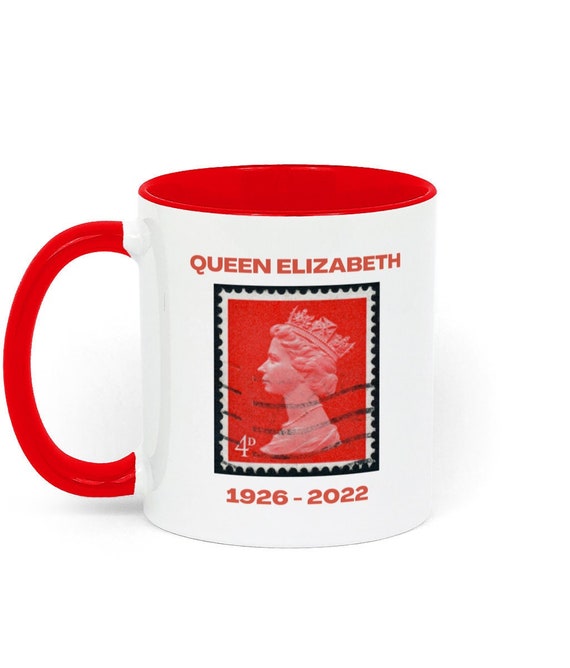 Queen Elizabeth Memorial Stamp Mug/memorial Mug/ - Etsy