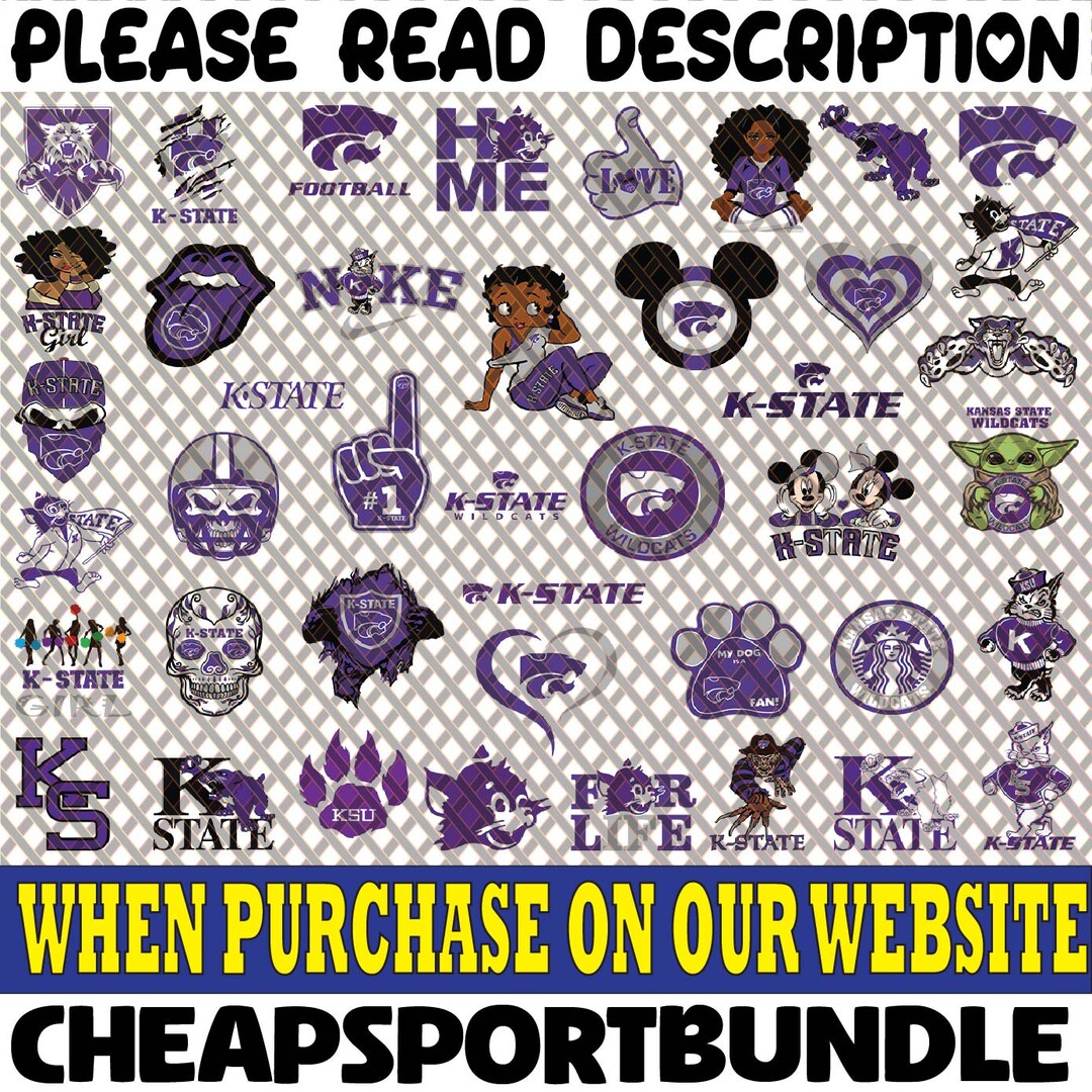 Kansas-state-wildcats Team Bundle Svg Kansas-state-wildcats - Etsy
