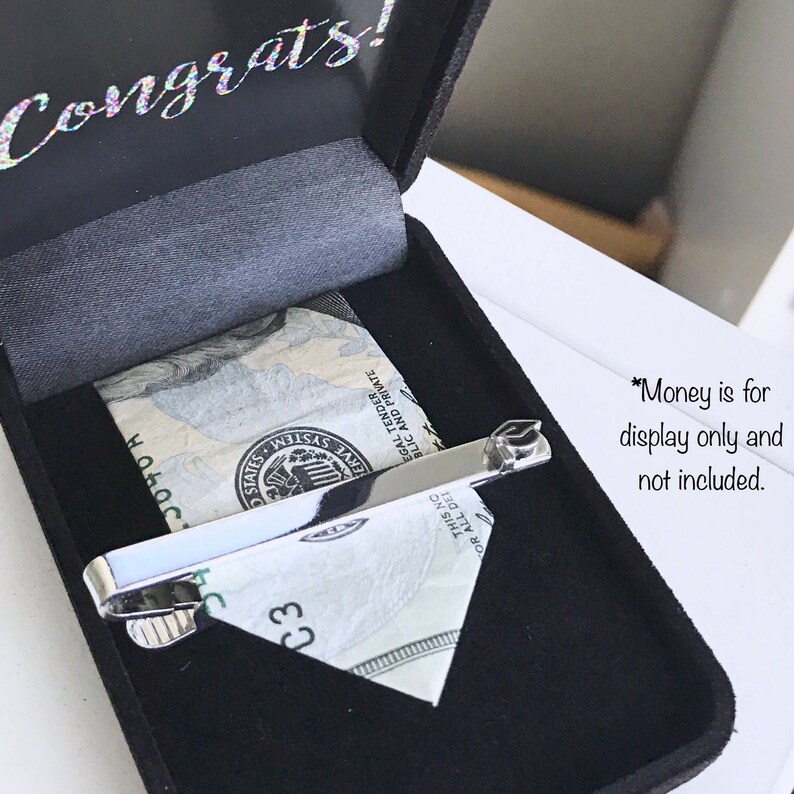 Graduation Custom Tie Clip Gift - Custom Hand Stamped Option Available ...
