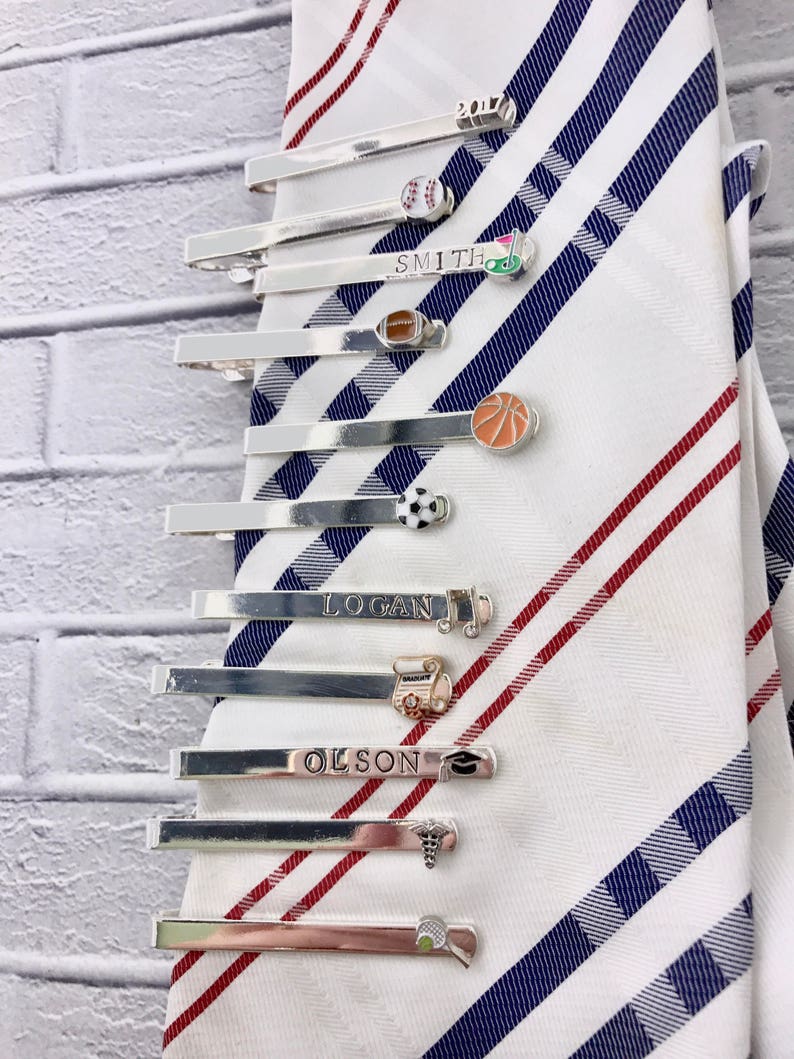 Graduation Tie Clip Gift Custom Hand Stamped Option | Etsy