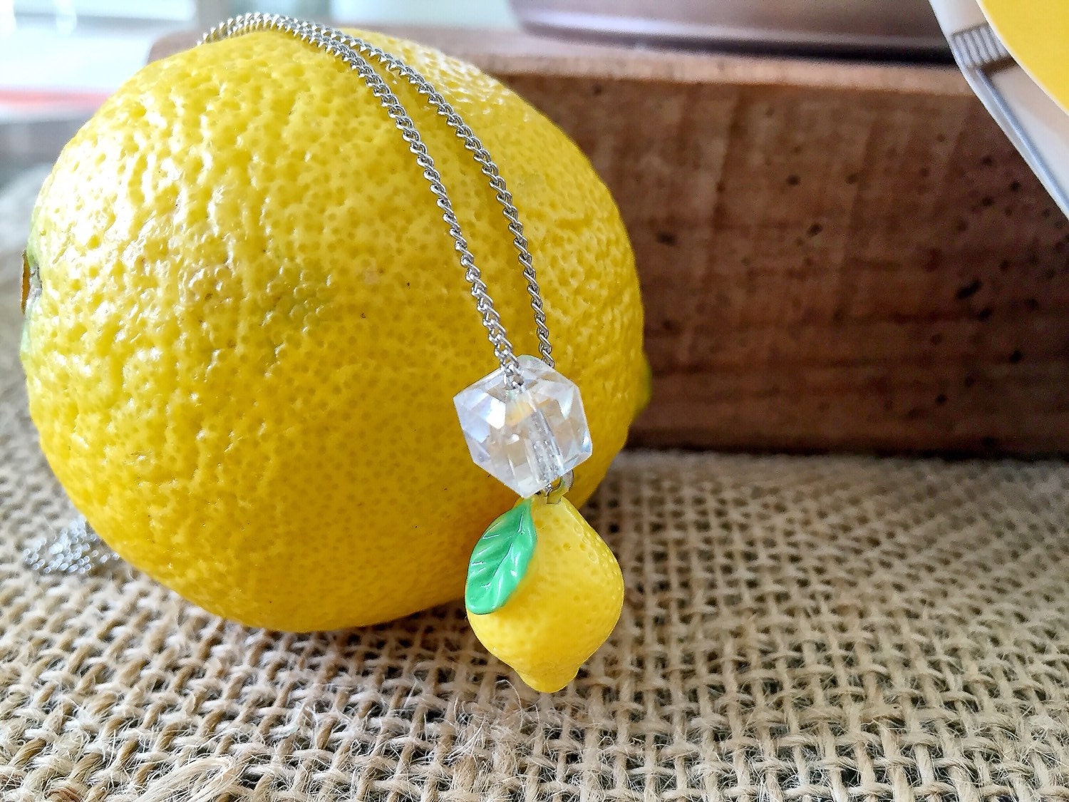 Lemons Make Lemonade Necklace - Lemon Jewelry - Lemon Charm - Get Well ...