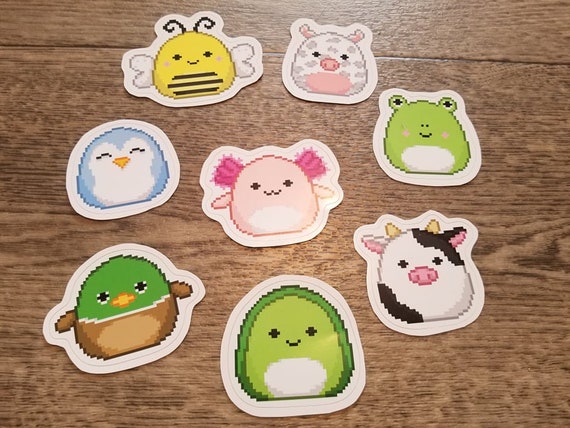 Pixel Squishmallow Stickers | Etsy