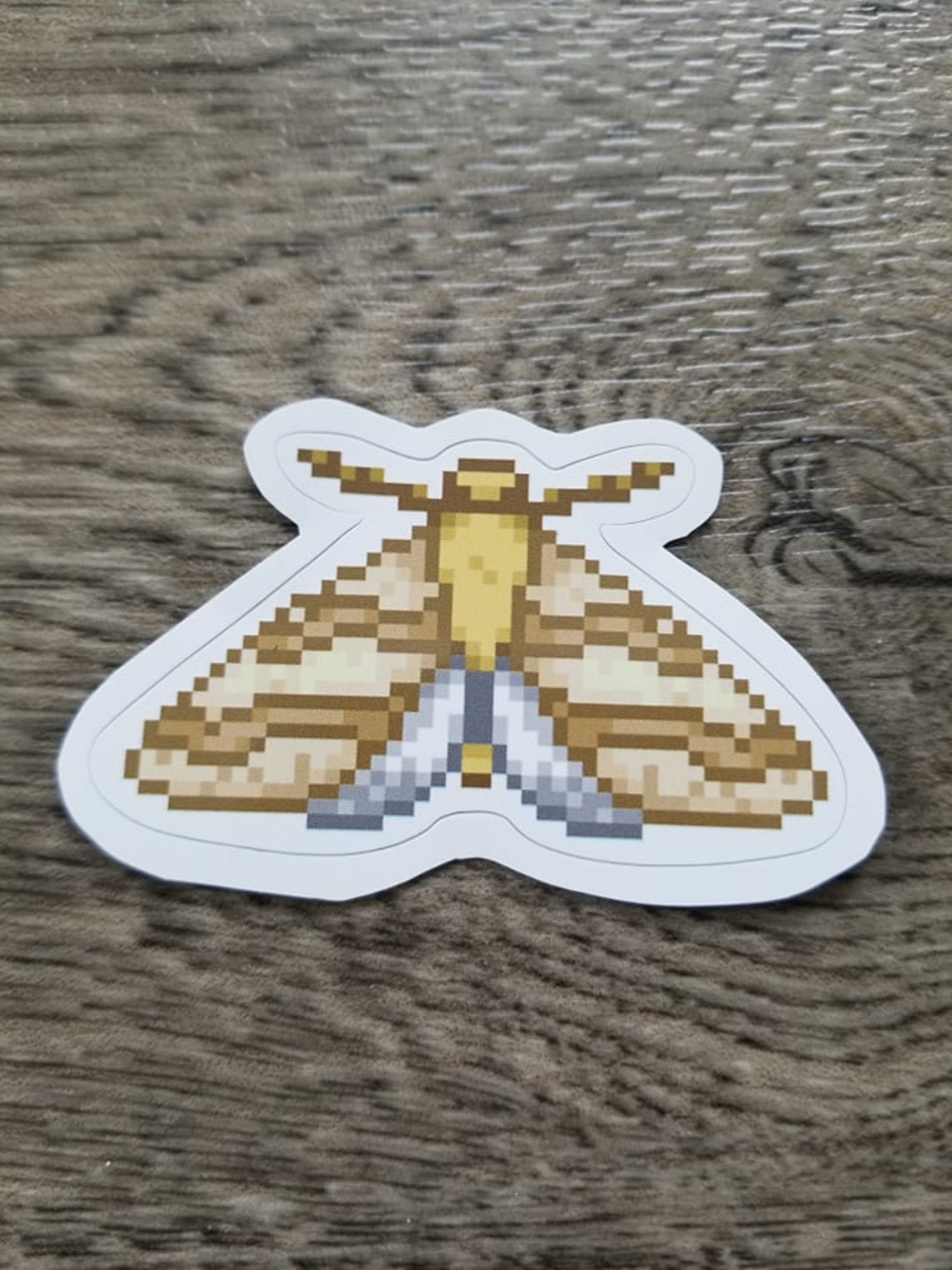Pixel Moth Stickers - Etsy