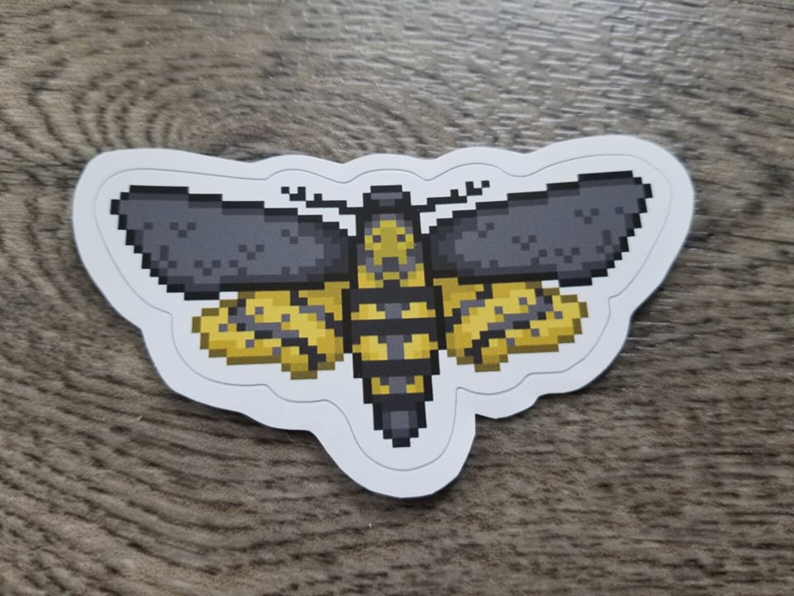 Pixel Moth Stickers | Etsy