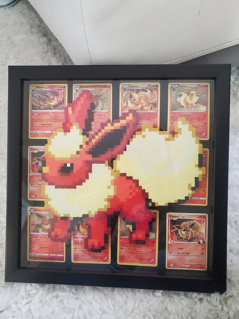 Custom Pokemon Shadow Box Art - Etsy