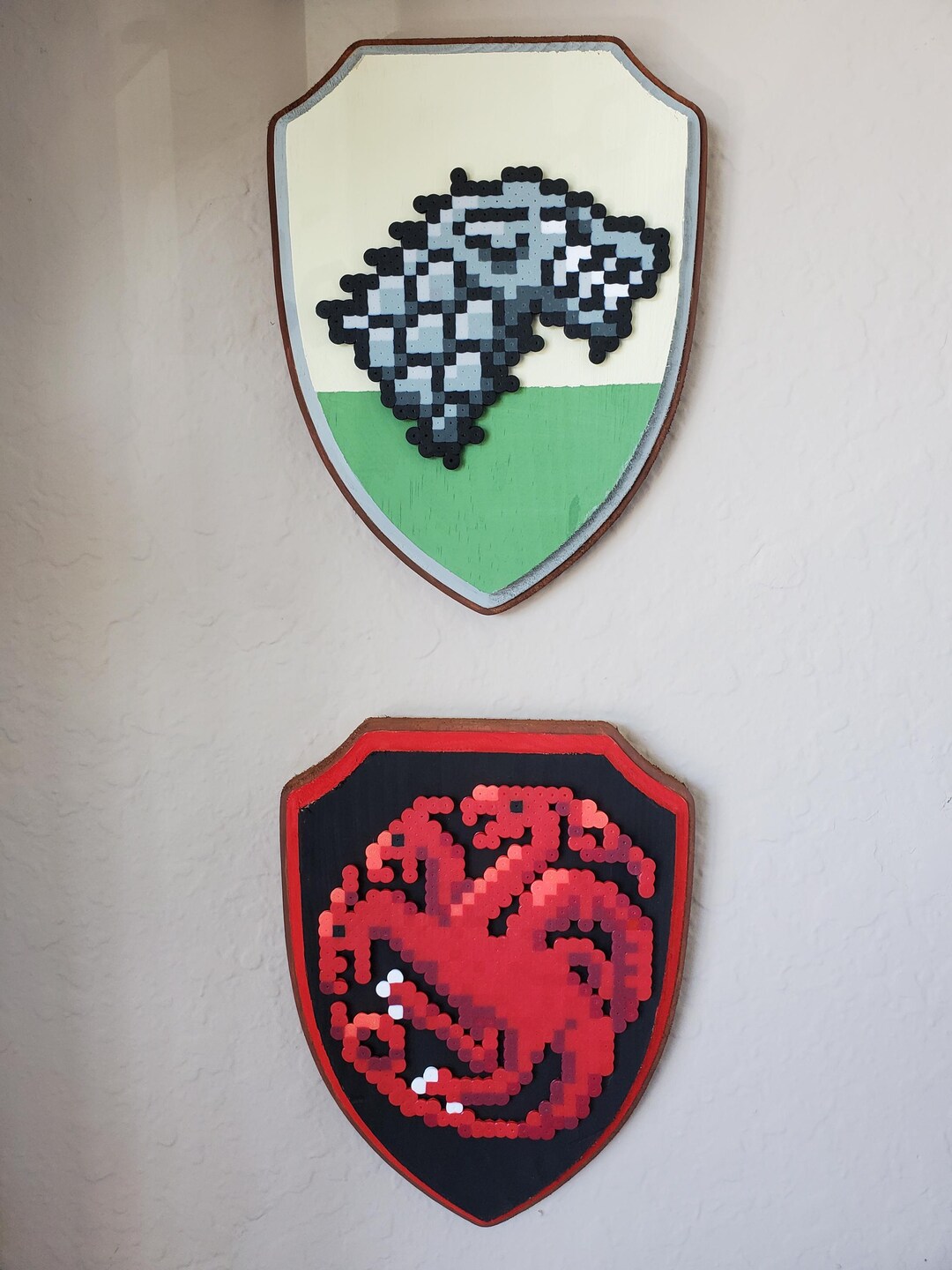 House Targaryen/stark Game of Thrones Pixel Sigil Wall Art - Etsy