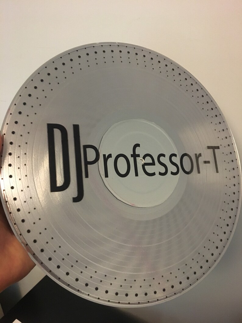 Custom gold or chrome backed logo Serato Control Vinyl | Etsy