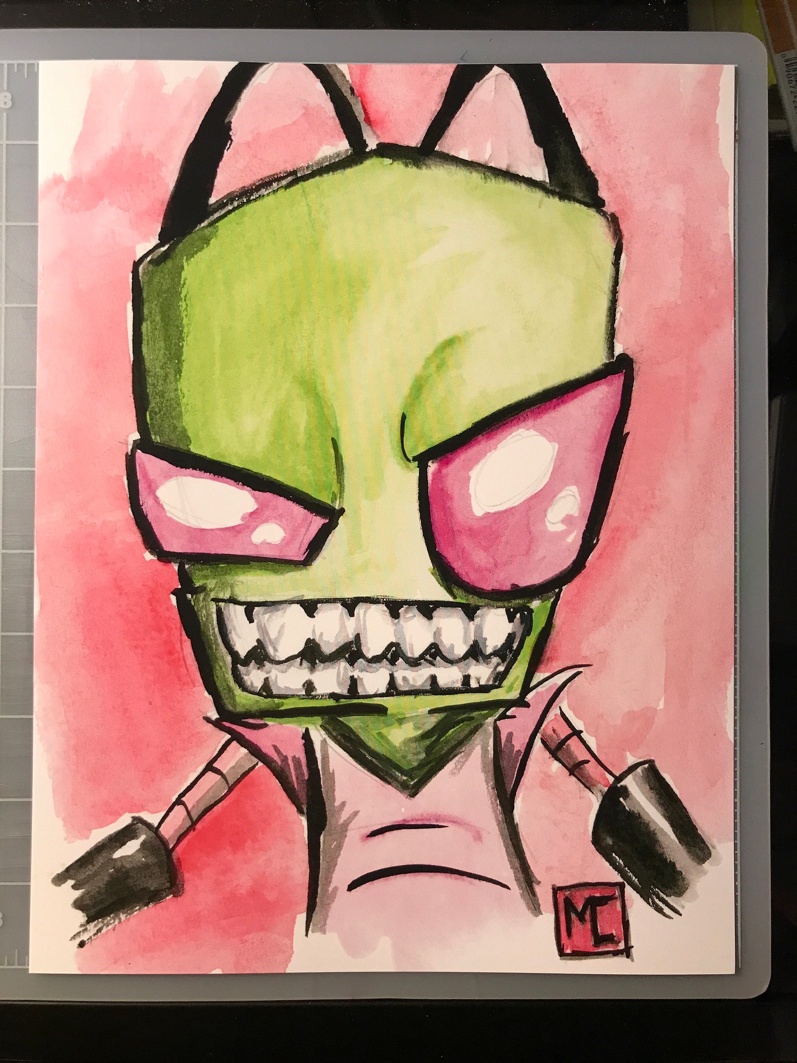 Invader Zim Art Print | Etsy