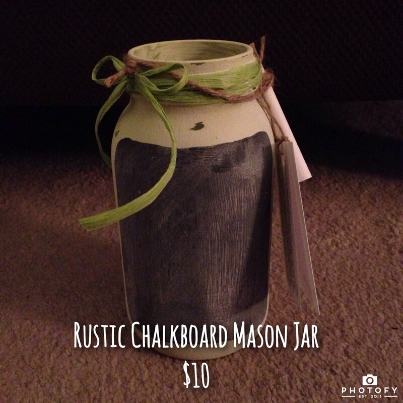 Chalkboard Mason Jar - Etsy