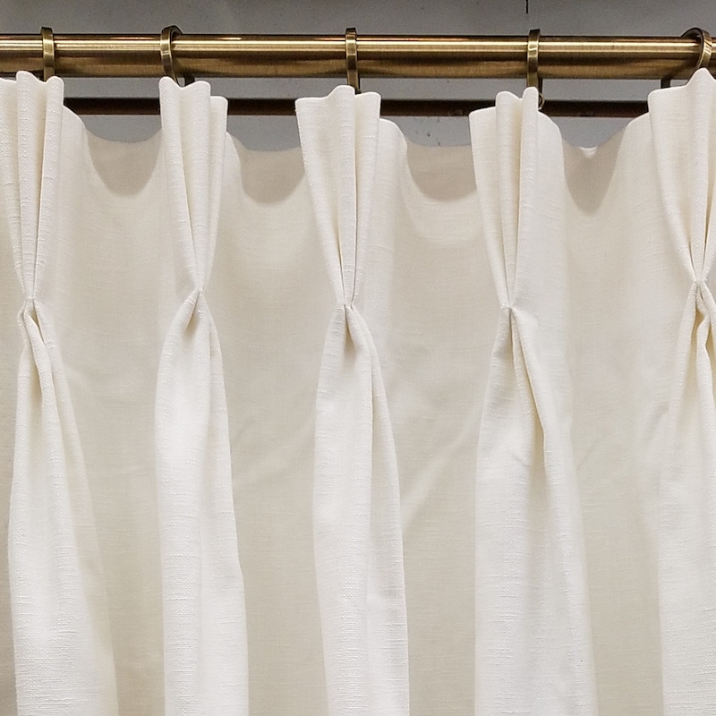 Euro Pleat Curtains Linen - Etsy
