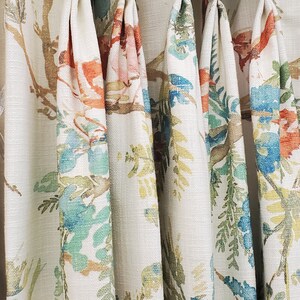 Emilia Multi Bird-in-branch Floral Print Lined Custom - Etsy