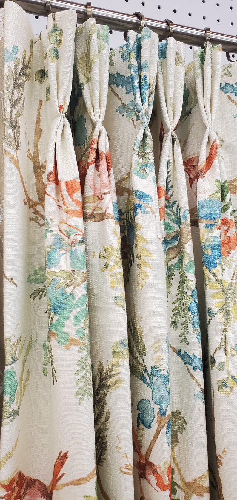 Emilia Multi Bird-in-branch Floral Print Lined Custom - Etsy