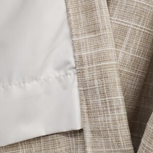 Tingly Bamboo, Slubby Faux Linen in Taupe | Lined Custom Drapes or ...