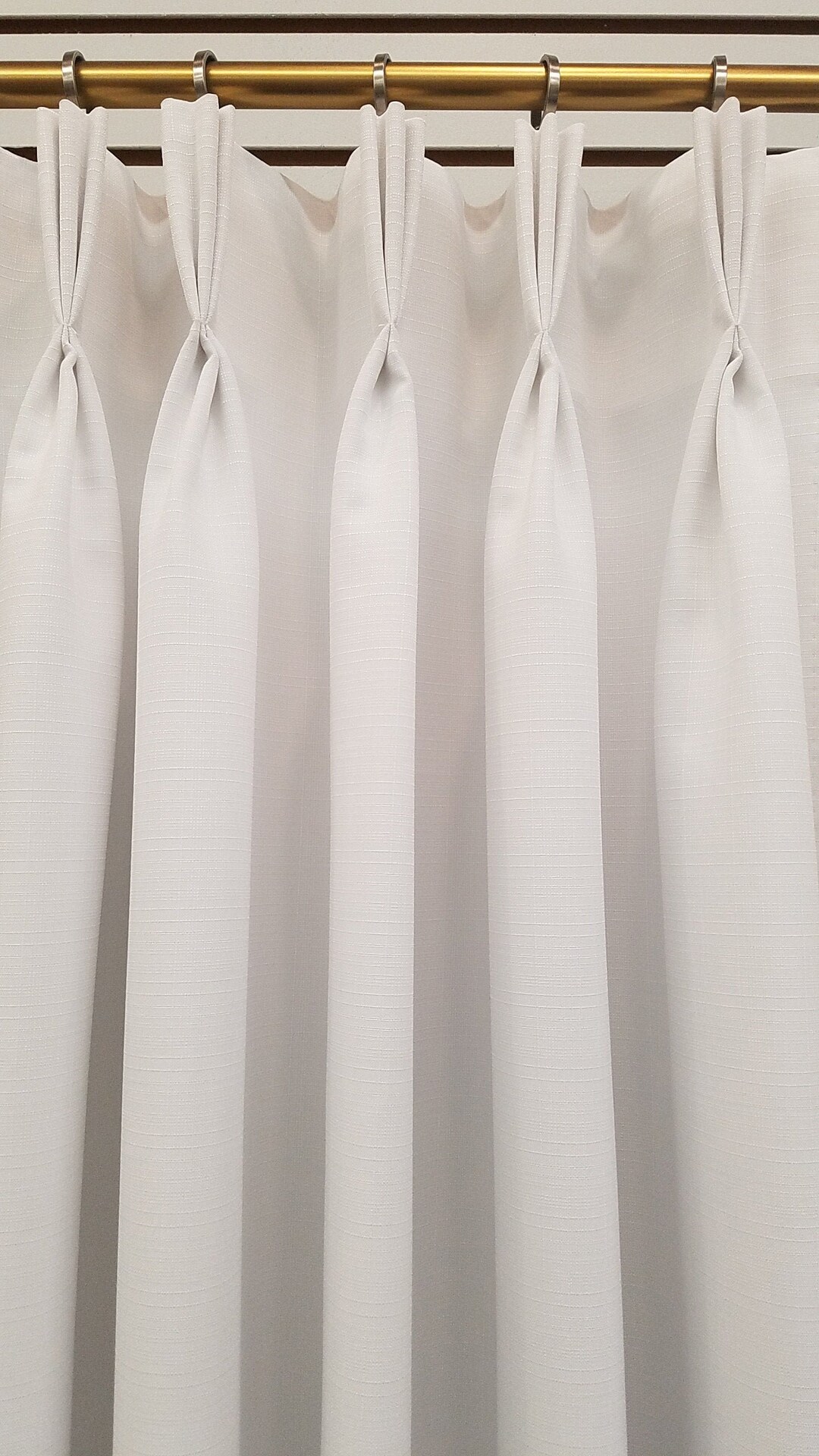 Rio Pure White, Lightweight 100% Polyester | Lined Custom Drapes or ...
