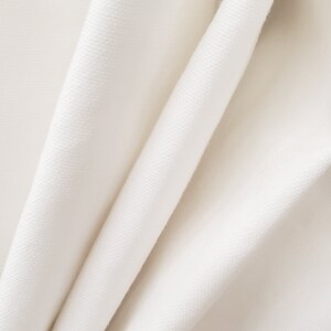 7 Oz. Cotton Duck in White, 100% Cotton Duck Fabric | Lined Custom ...