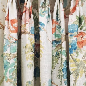 Emilia Multi Bird-in-branch Floral Print Lined Custom - Etsy