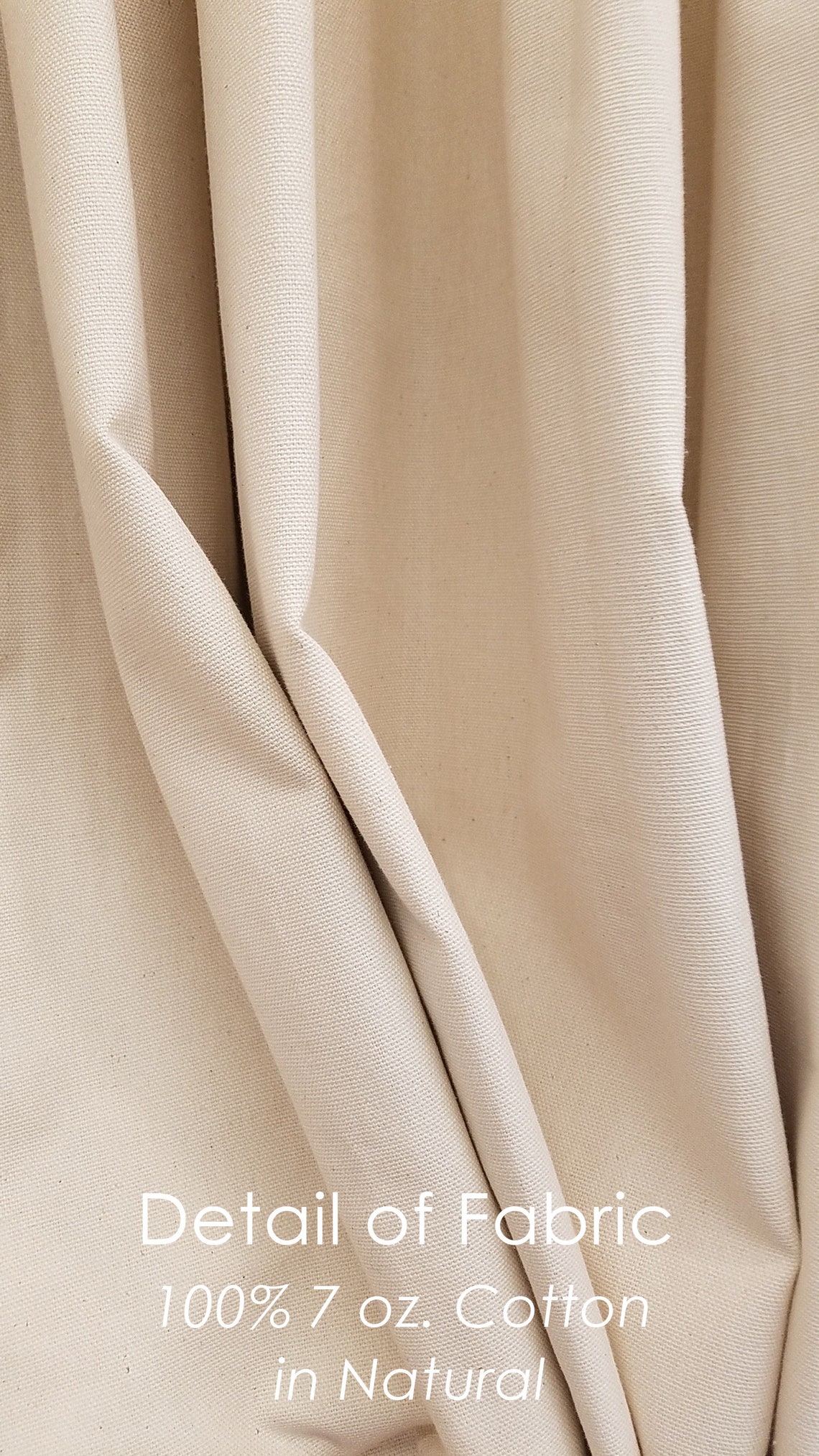 7 Oz. Cotton Natural 100% Cotton Duck Fabric Lined Custom - Etsy