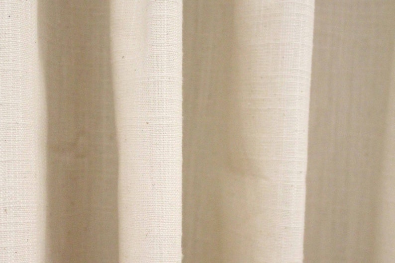 Slub Canvas Natural 100% Cotton With Cross-slub Texture - Etsy