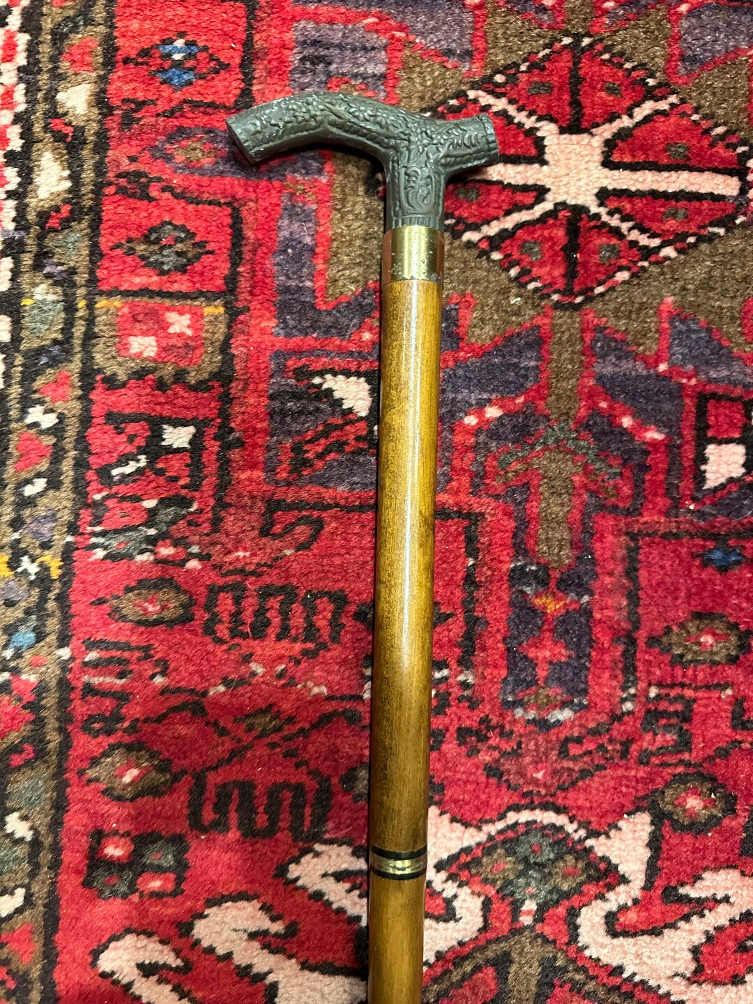 Walking Stick Crook 34” With Hidden Vial - Etsy