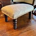 Antique Spool Leg Footstool - Etsy