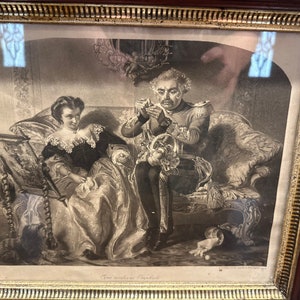 Antique Framed French Engraving - Etsy