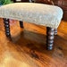 Antique Spool Leg Footstool - Etsy