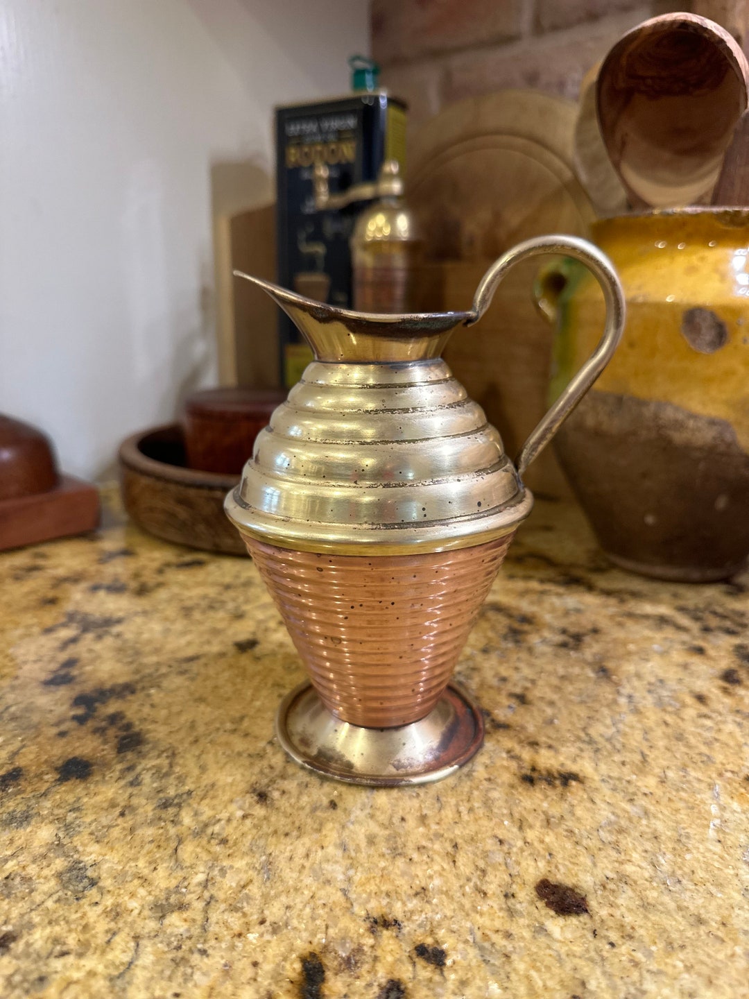 Antique English Beehive Copper and Brass Pitcher Jug - Etsy
