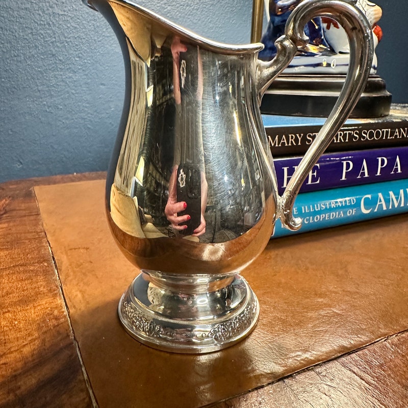 Silver Plate Pitcher - Etsy