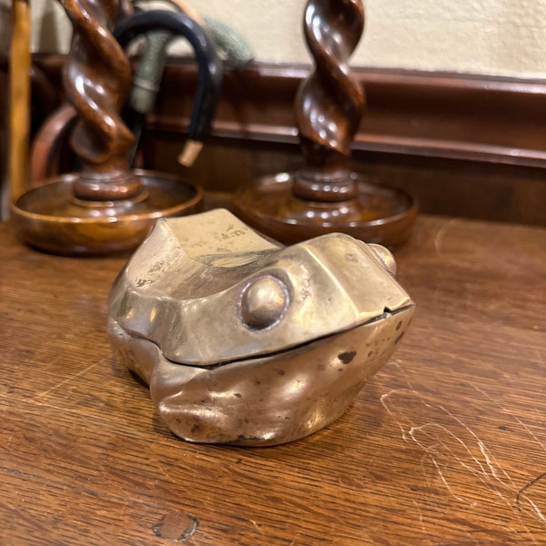 Brass Frog - Etsy