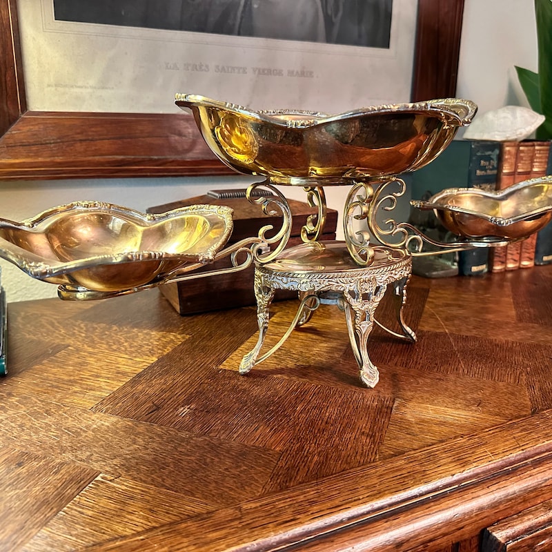 Brass Centerpiece - Etsy