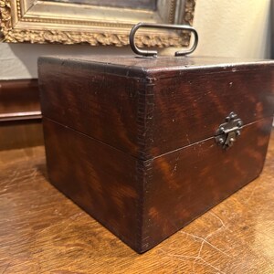 Antique Oak Box - Etsy