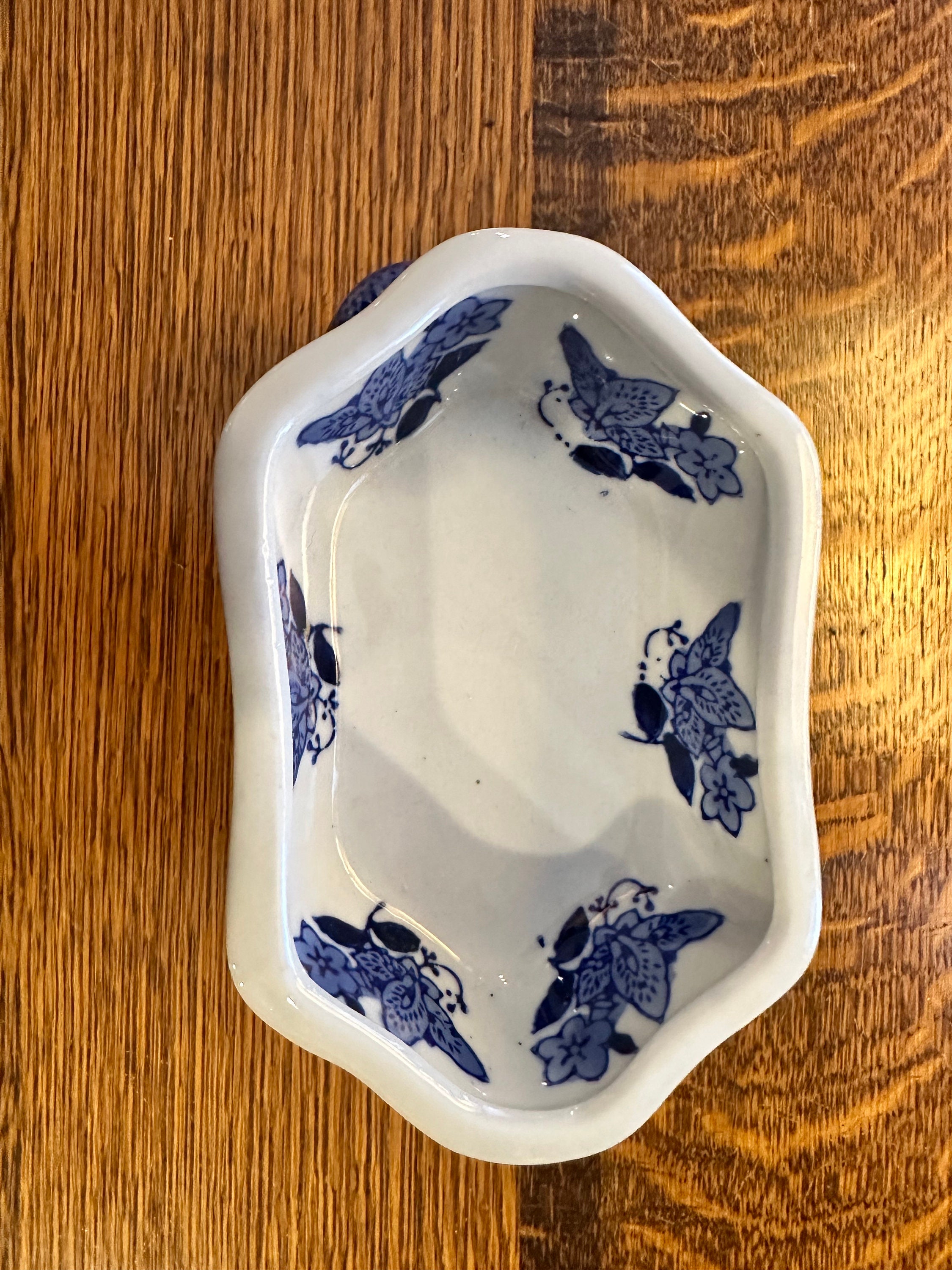 Blue and White Monkey Dish - Etsy