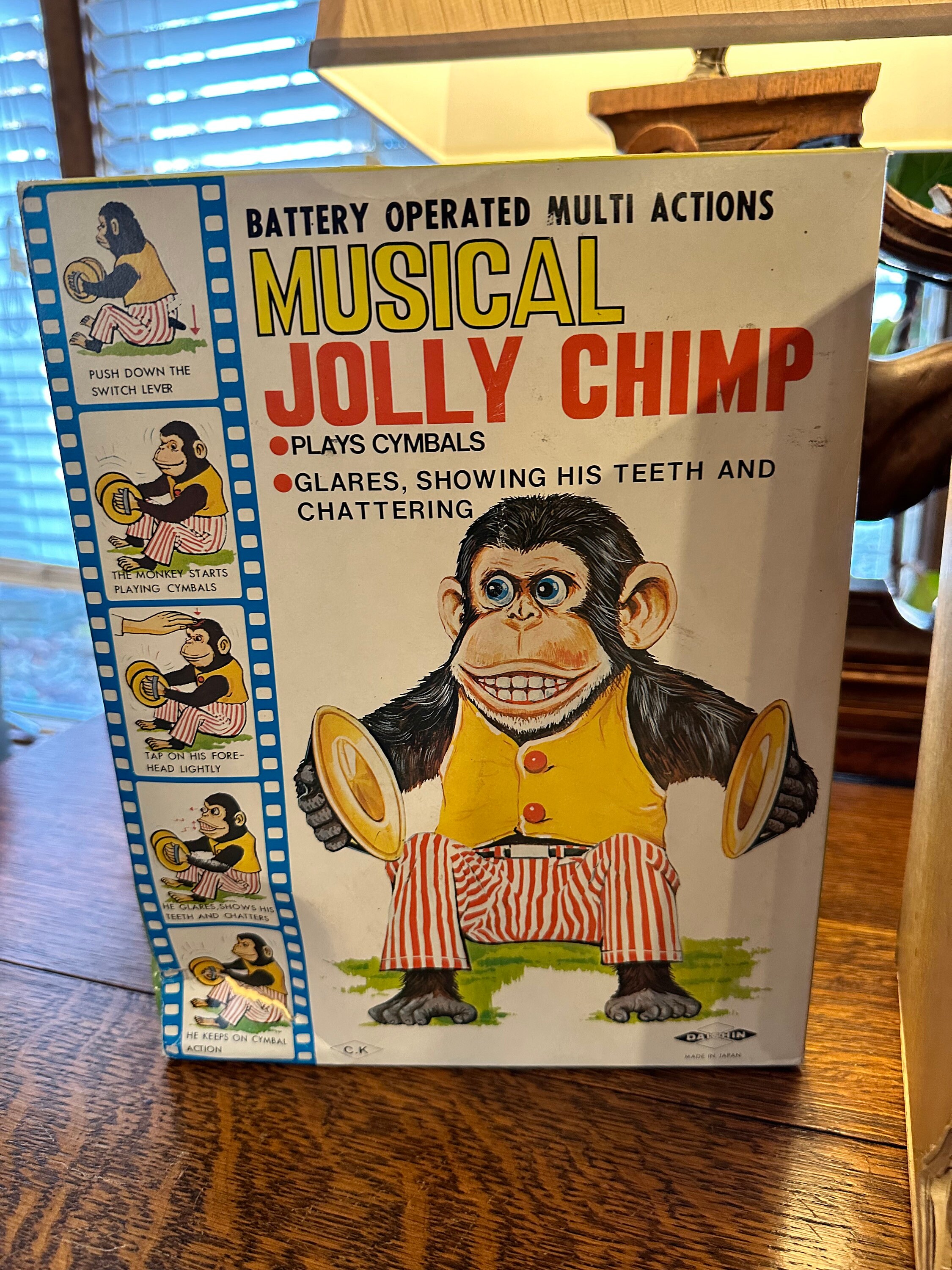 Vintage CK Daishin Original Musical Jolly Chimp in Original Box - Etsy