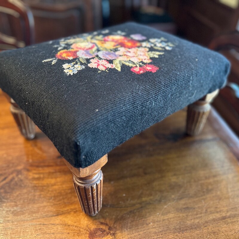 Antique Footstool - Etsy