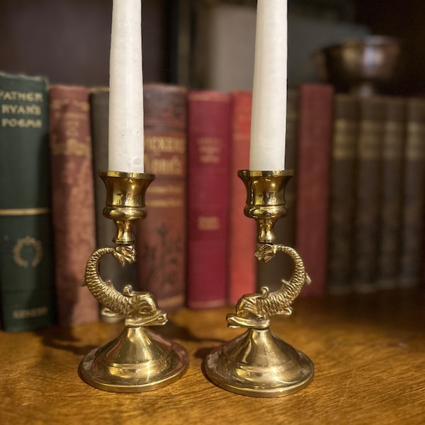 Dolphin Candlesticks - Etsy