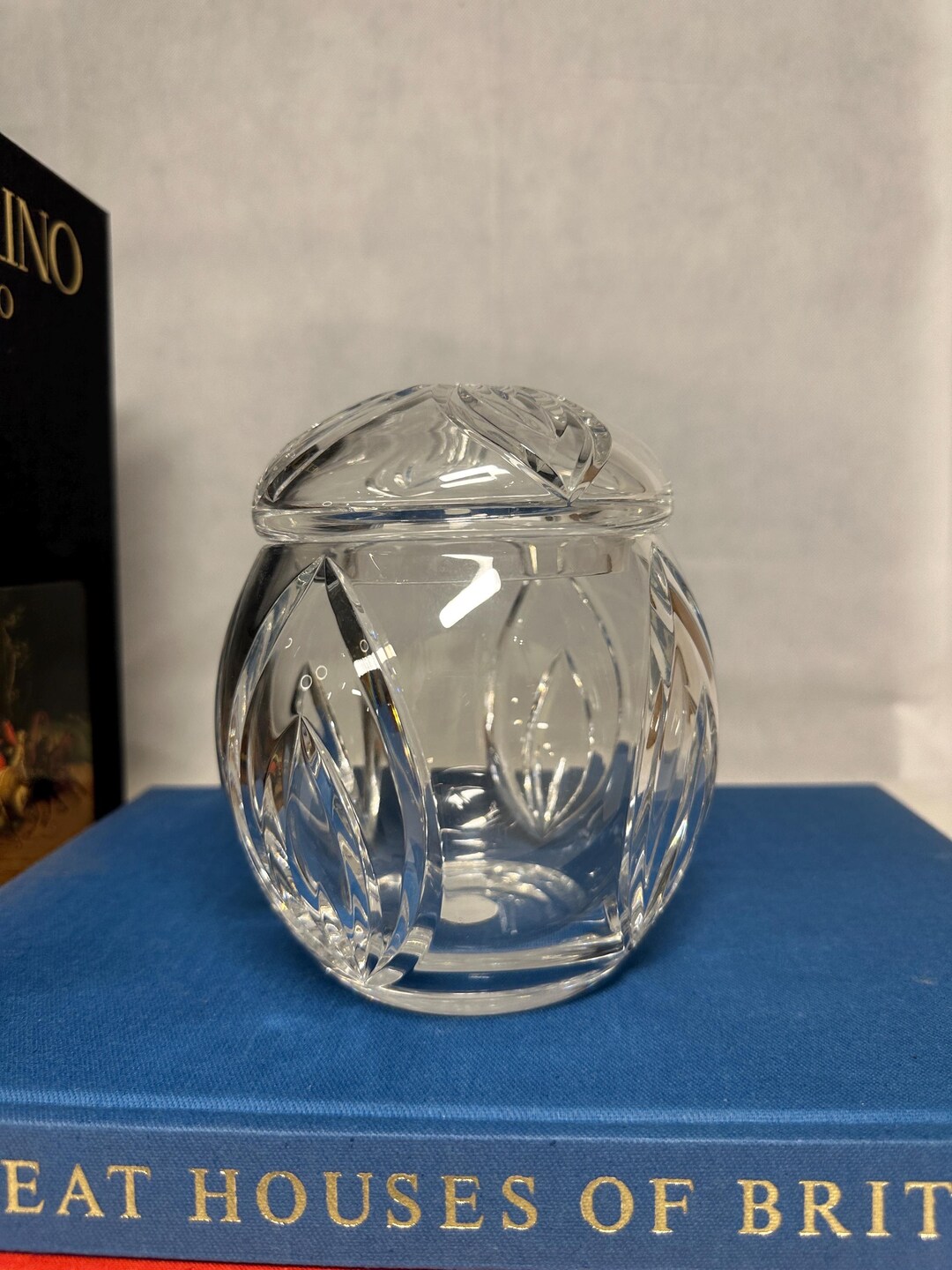 Towle Lead Crystal Biscuit Barrel - Etsy