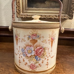 Antique Crown Devon Fieldings Art Nouveau Blush Ware Biscuit Barrel - Etsy