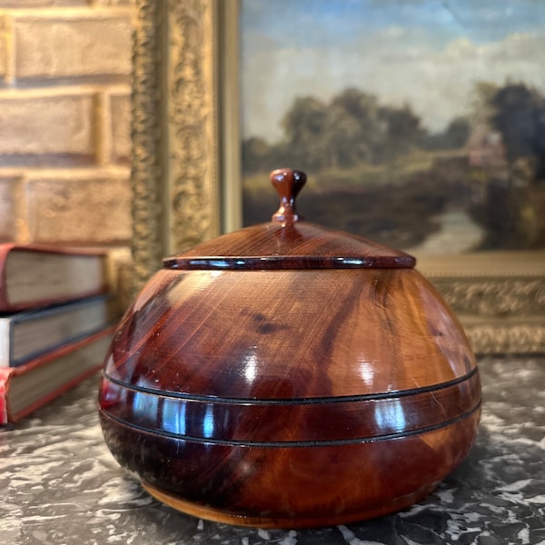 Wood Turned Box - Etsy