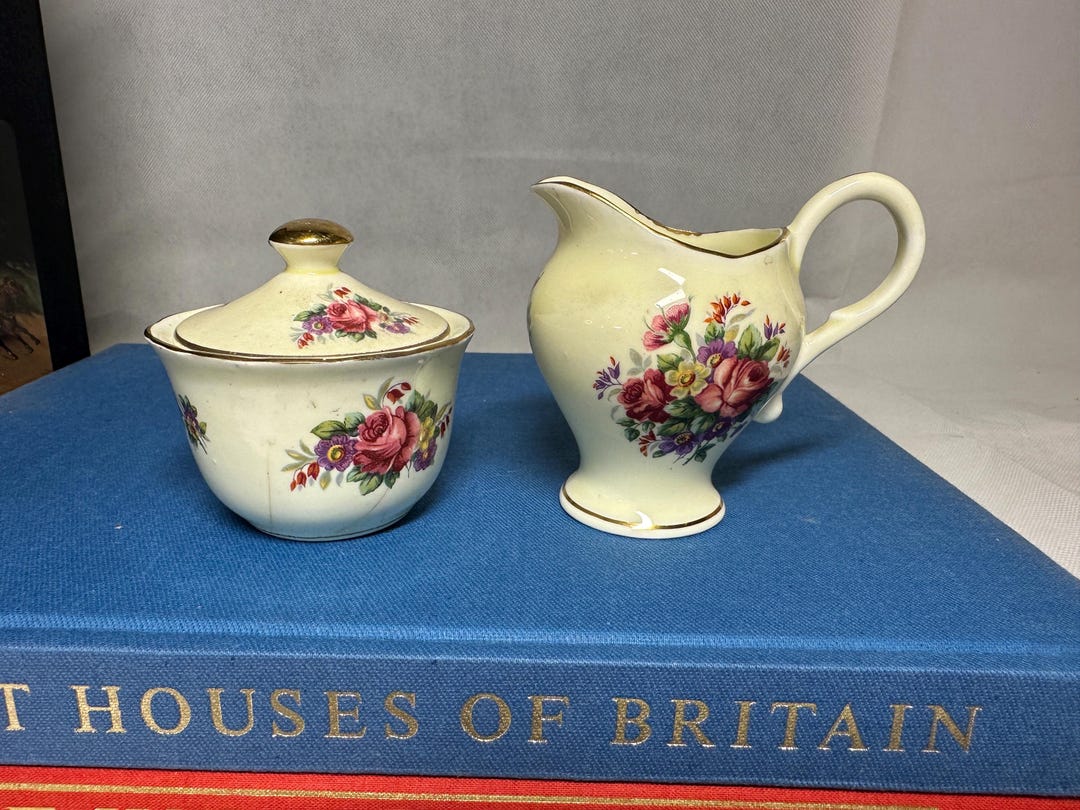 Royal Stuart Fine Bone China Sugar and Cream - Etsy