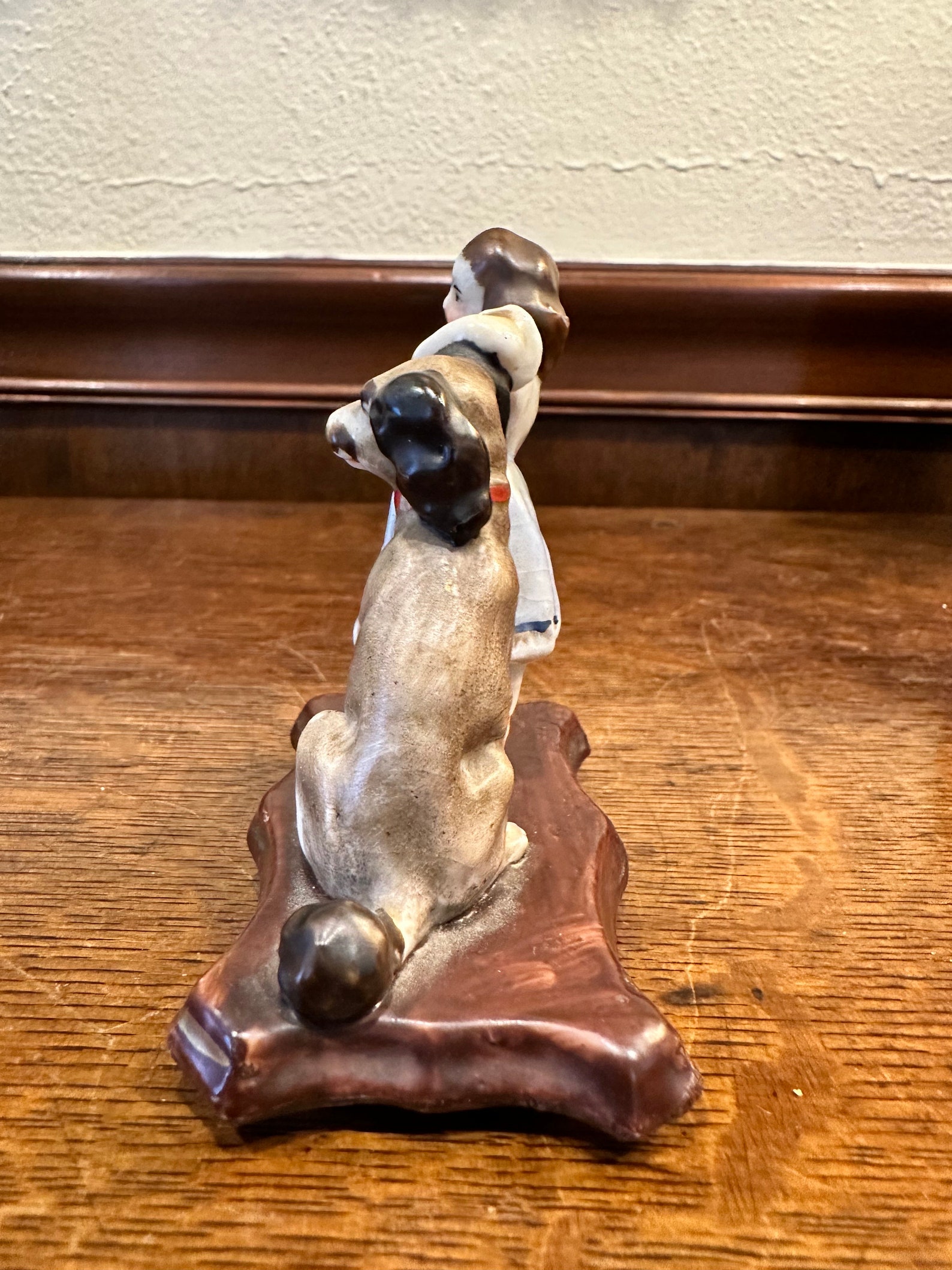 Staffordshire Style Girl and Dog Match Striker - Etsy