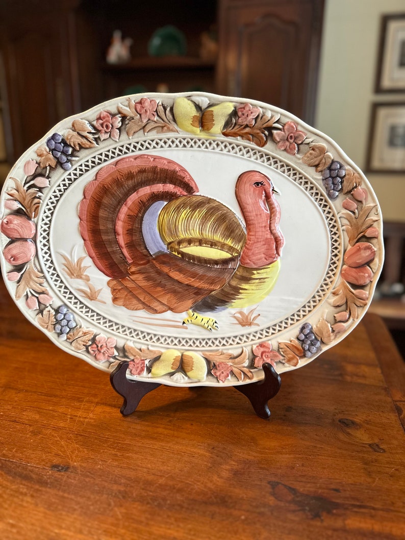 Extra Large Lefton Turkey Platter - Etsy