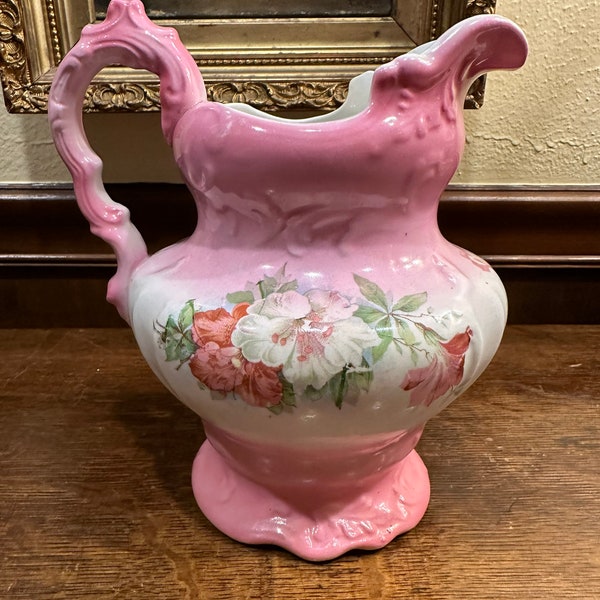 Pink Rose Pitcher - Etsy