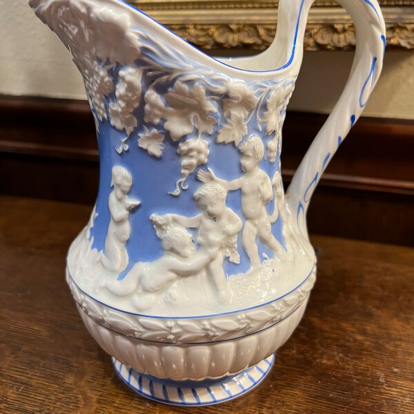 Blue White Pitcher - Etsy