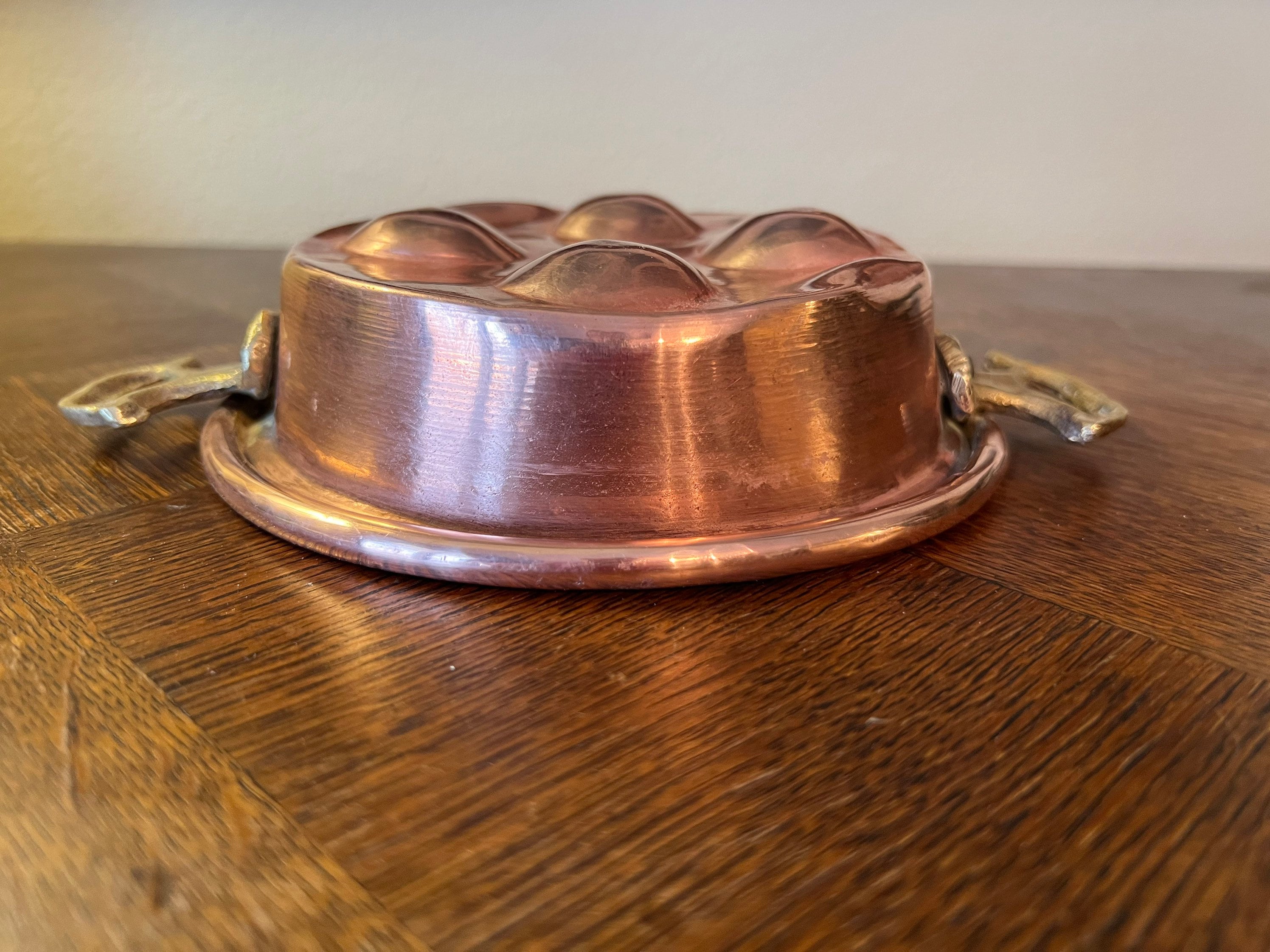 Antique Copper 4 Egg Poaching or Escargot Pan - Etsy