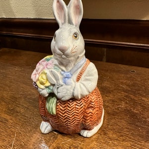 Vintage Fitz and Floyd Rabbit Box - Etsy