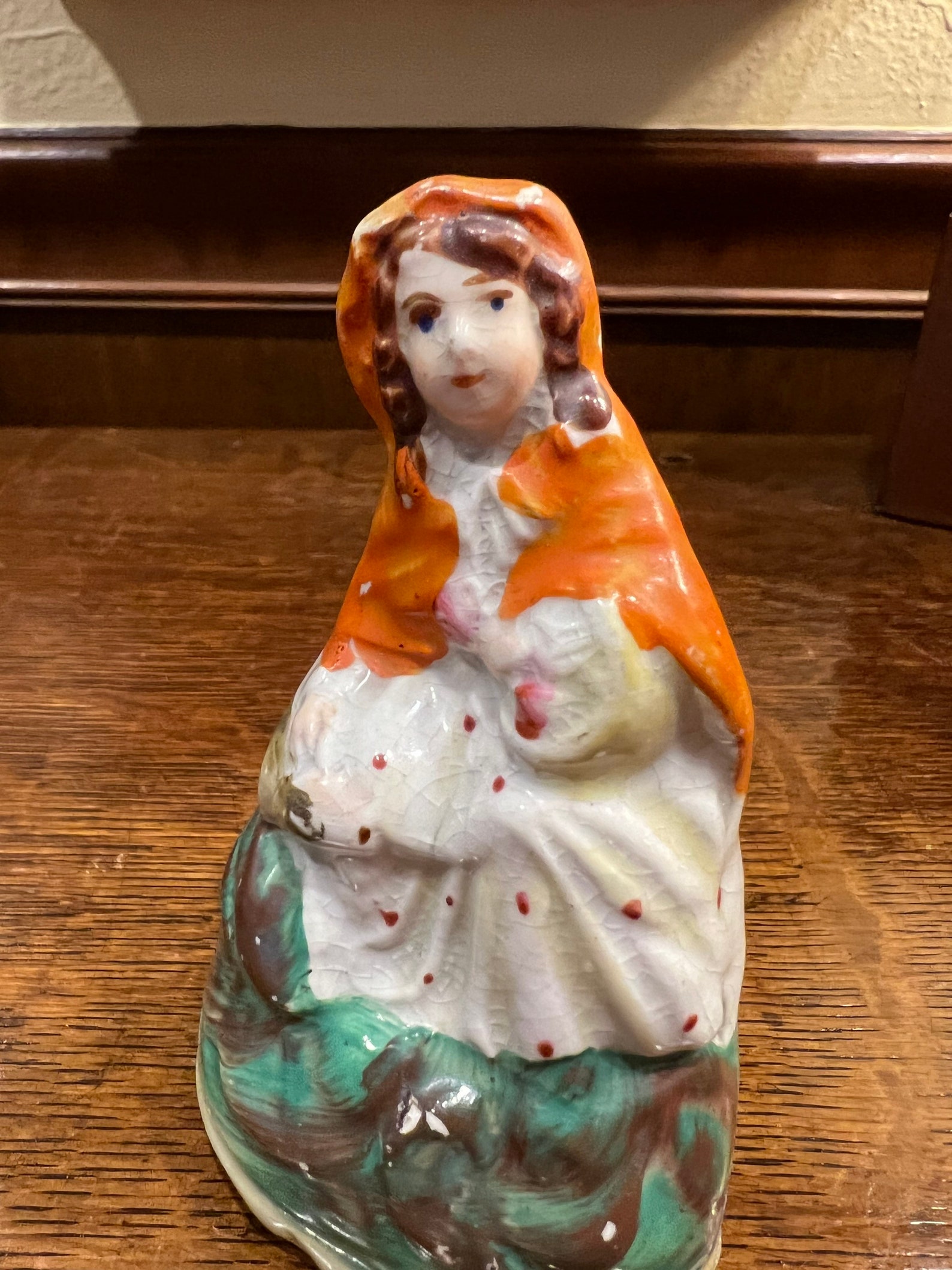 Antique Staffordshire Miniature Red Riding Hood - Etsy